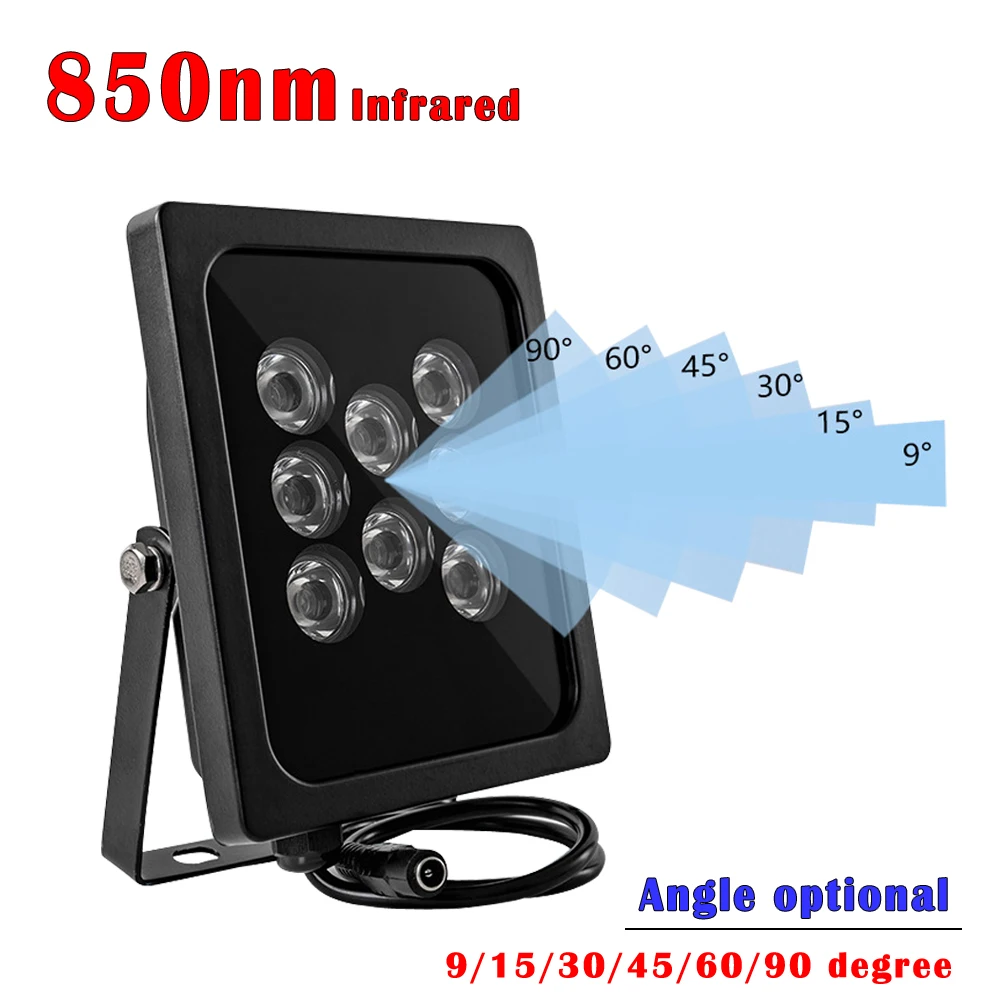 Ir Laser Illuminator Cctv | Ir Lights Cctv 850nm - 8pcs Array Leds Ir ...