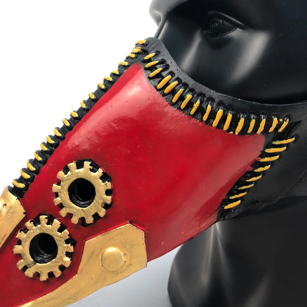 Anime My Hero Academia Overhaul Mask Cosplay Crow Mouth Plague Doctor ...