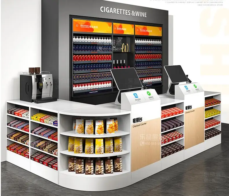 Wooden Cash Counter Design
