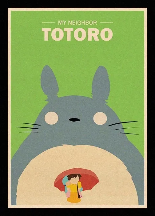 Totoro Cartoon Tonari Vintage Posters - KawaiiMerch.com