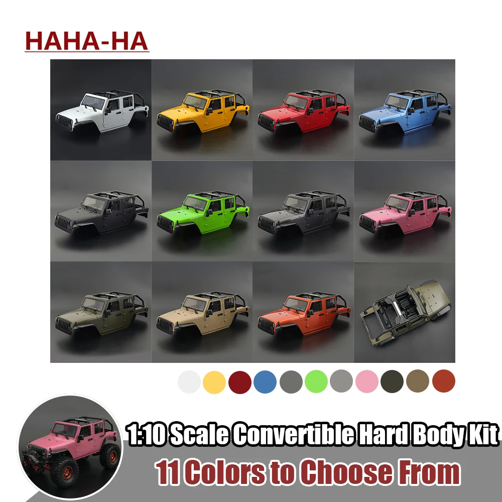 1:10 Scale Convertible Hard Body Kit 313mm Wheelbase for 1/10 RC ...
