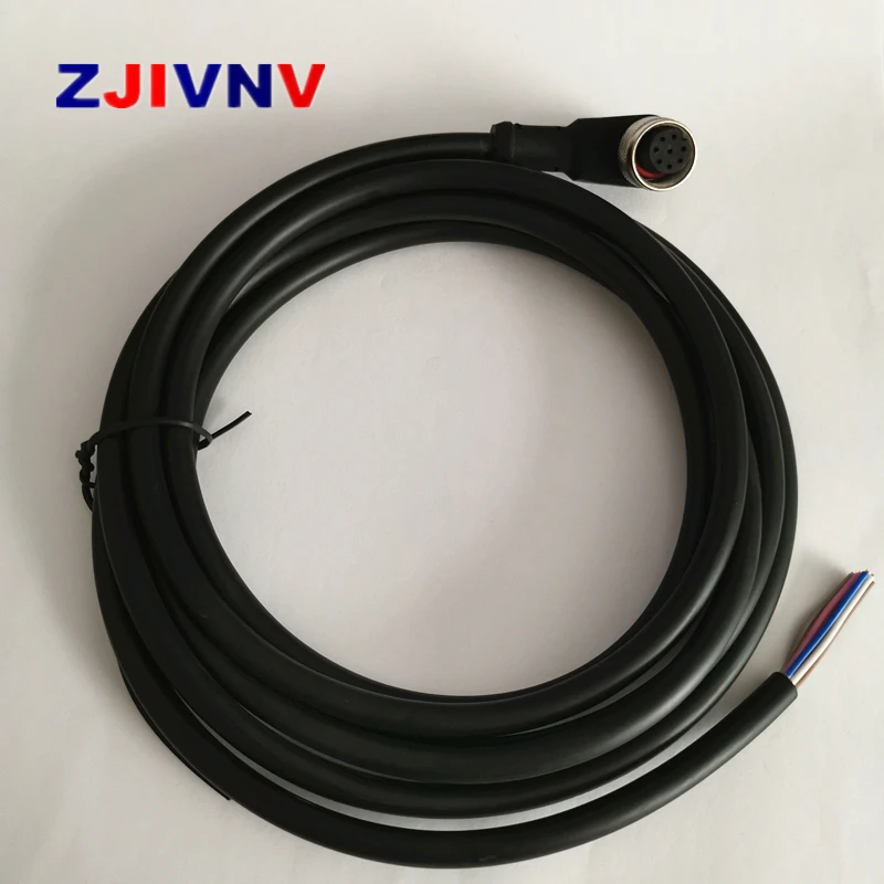 M12-Sensor-Connector-2m-Cable-Waterproof-plug-Male-Female-4P-5P-8Pin-2m ...