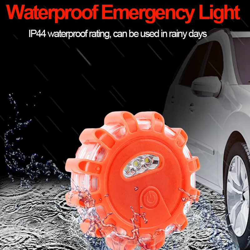 LED Car Roadside Warning Light 2pcs Magnetic Emergency Safety Lights ...