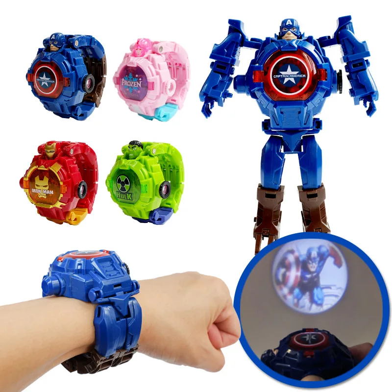 4-Style-Disney-Spiderman-Frozen-Children-s-Watch-Action-Figures-For ...