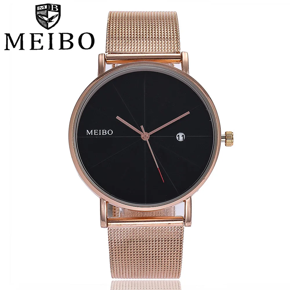 MEIBO Reloj de pulsera analógico para mujer, de cuarzo, de acero ...