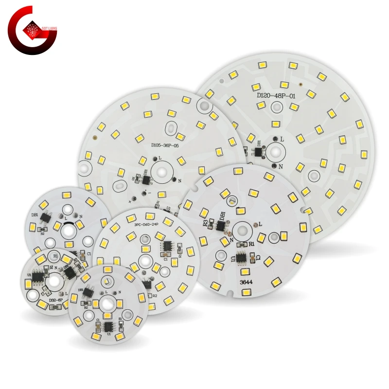 Chip de luz LED descendente, 3W, 5W, 7W, 9W, 12W, 15W, 18W, Chip de luz redonda, CA 220V 240V ...