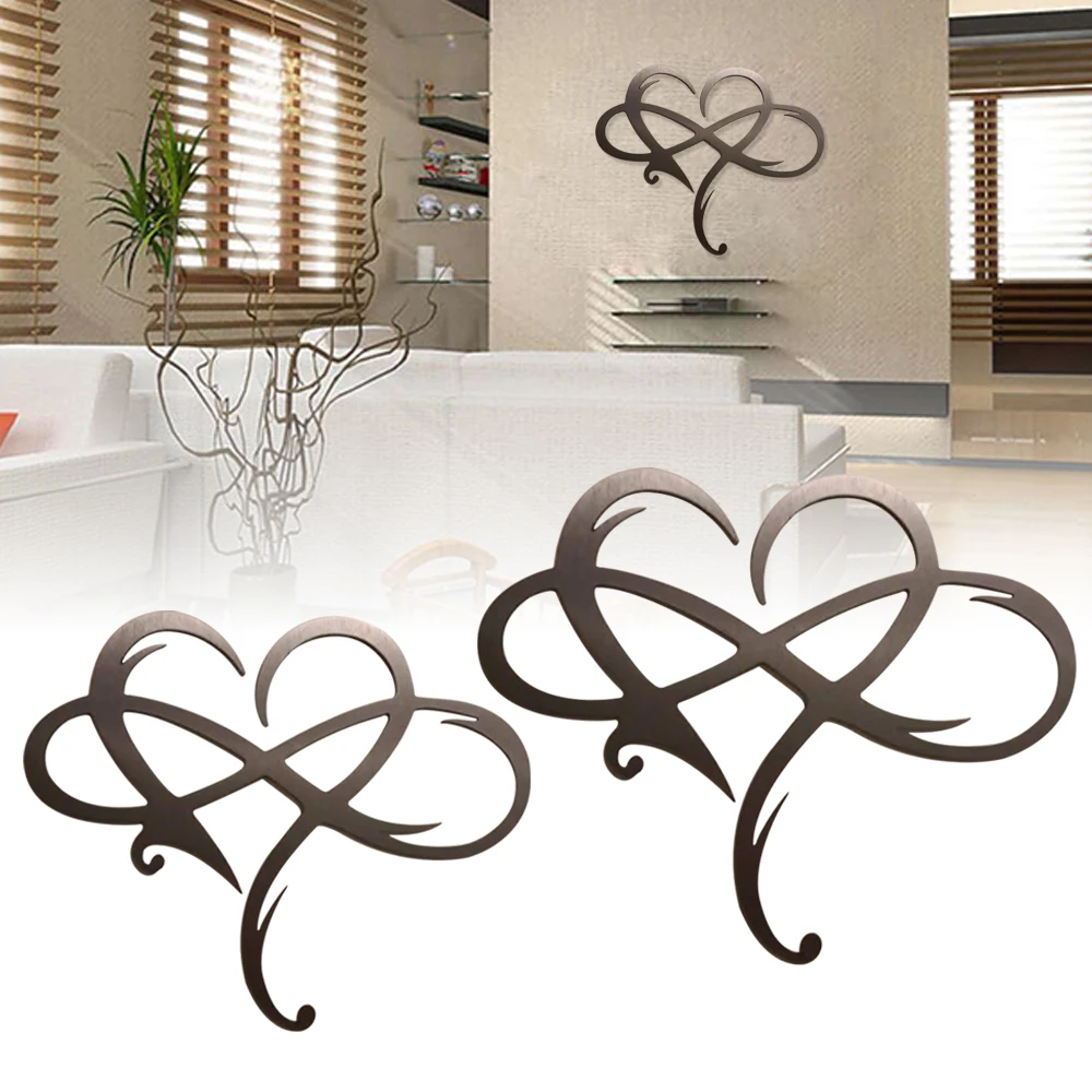Infinity Heart Metal Wall Decor Art Love Sign For Home Wedding ...