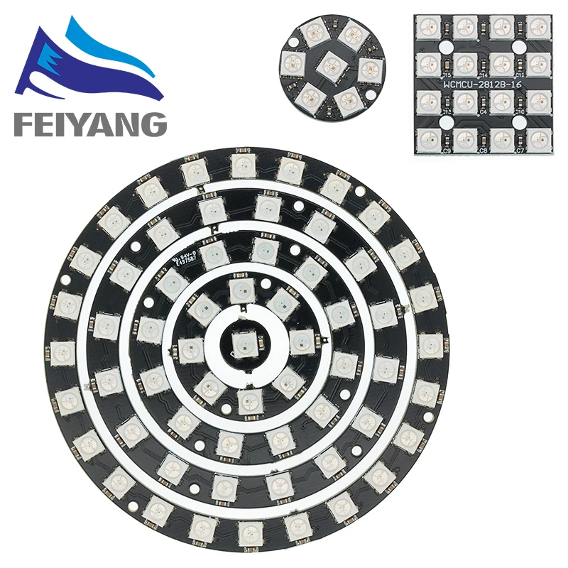 Anillo-de-luz-LED-RGB-con-controlador-integrado-m-dulo-controlador-para ...