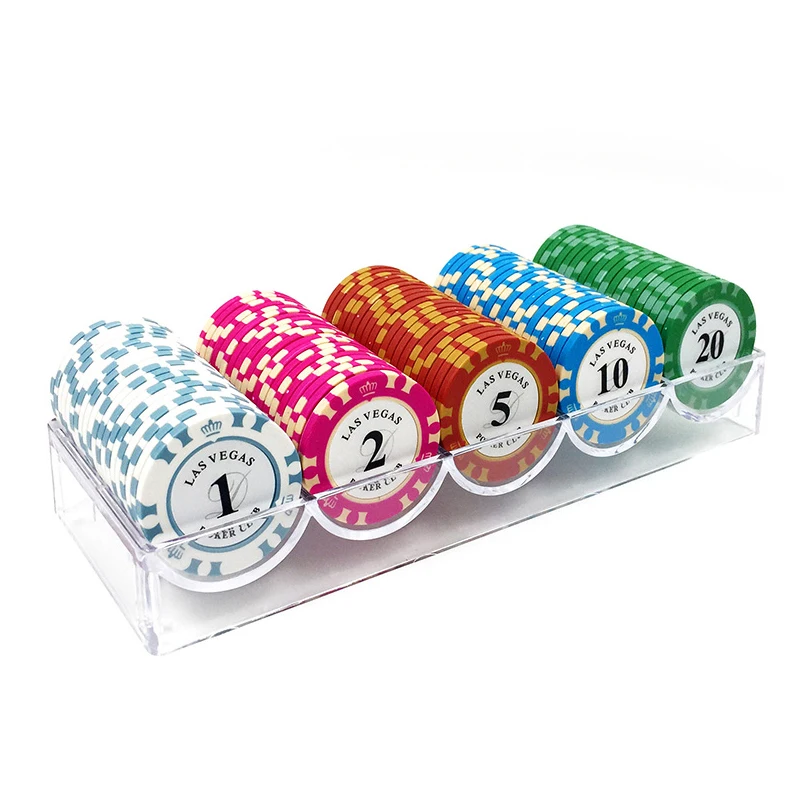 Quality-Poker-Chips-Set-with-Box-100-PCS-14g-Clay-Ceramic-Insert-Metal ...