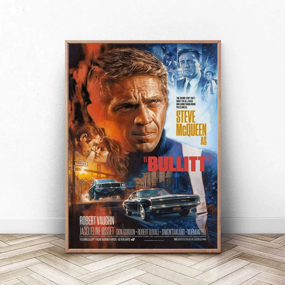 Steve Mcqueen Bullitt Poster