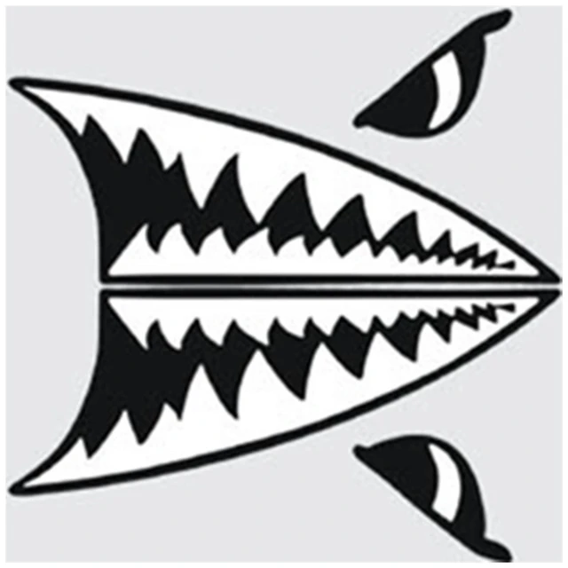Shark Teeth Stencil