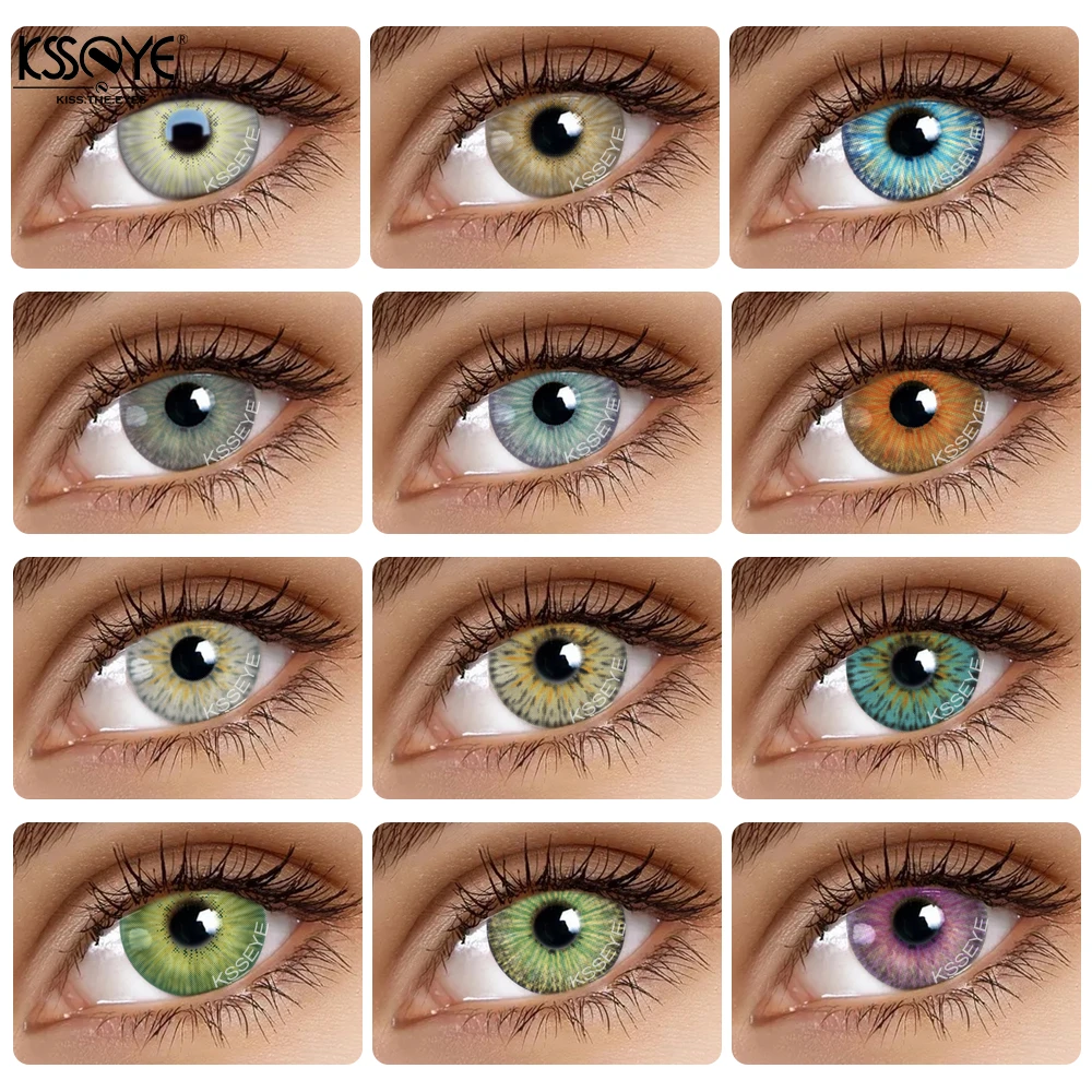 KSSEYE 2PCS NewYork Pro Colored Contacts Lens Contact Lenses For Eyes Color Eye Contacts With ...