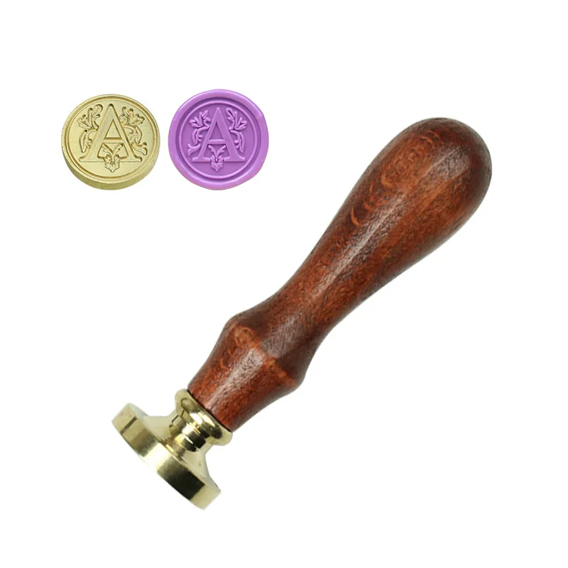 Round square rectangular wax seal stamps letters alphabet Custom design ...