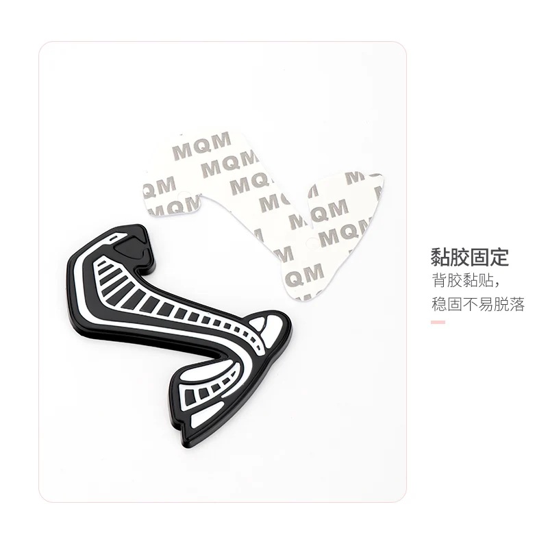 Car Sticker Cobra Metal Emblem Decoration For Ford Mustang Shelby GT500 ...