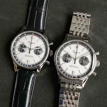 Sugess Panda Chronograph Mechanical Mens Watch Seagull Movement st1901 ...