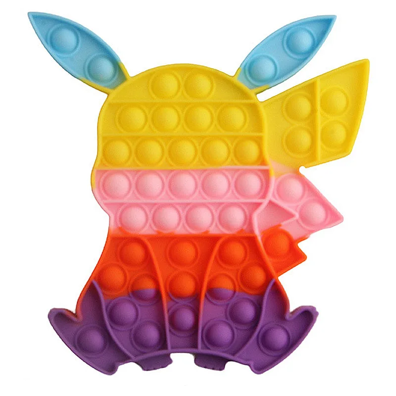 Rainbow-Push-Up-Bubbble-Children-Gift-Bubble-Fidget-Antistress-Toys ...