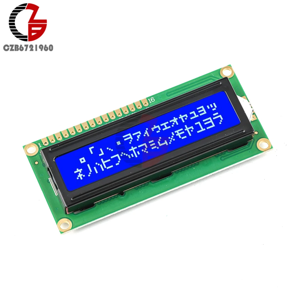 1602-16X2-Karakter-LCD-Display-Modul-HD44780-LCD-Controller-Layar-Biru ...