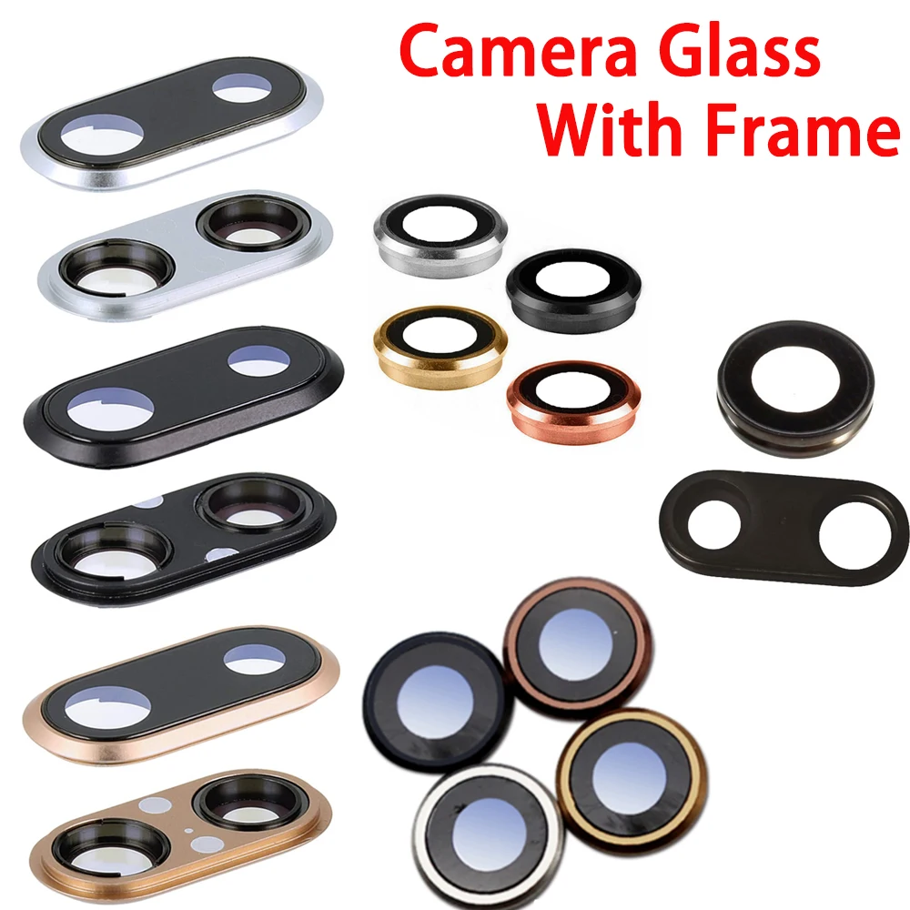 Rear Back Camera Glass Lens Cover With Frame For iPhone 6 6Plus 6s ...