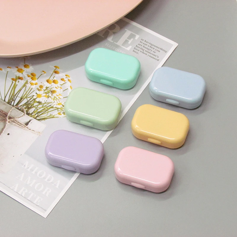 Smooth Candy Color Portable Mini Contact Lens Case | Contact Lens ...