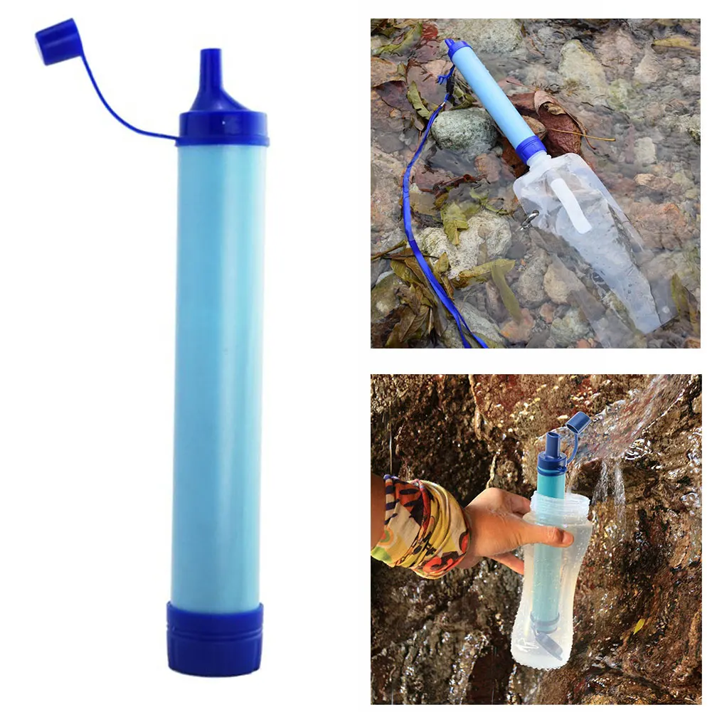 Portable Water Filter Personal Water Purifier 1500L Emergency Camping ...
