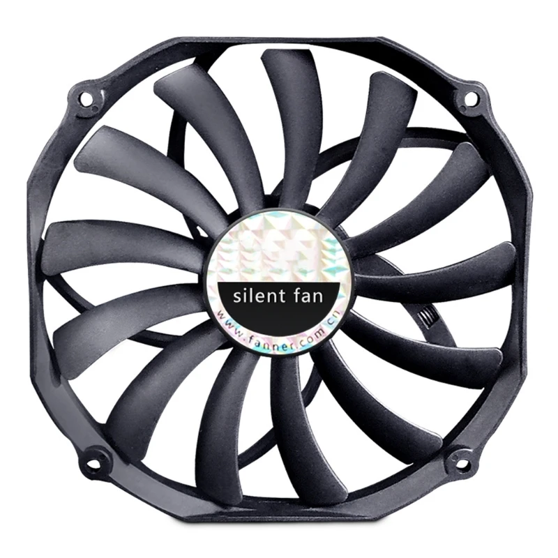CPU-Cooling-Fan-High-Airflow-13-Blade-Design-Silent-PWM-Fan-Radiator ...