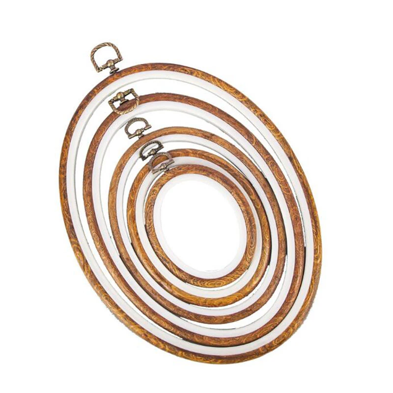 Wood-Grain-Embroidery-Circle-Hoop-Ring-Sewing-Accessories-Octagon ...
