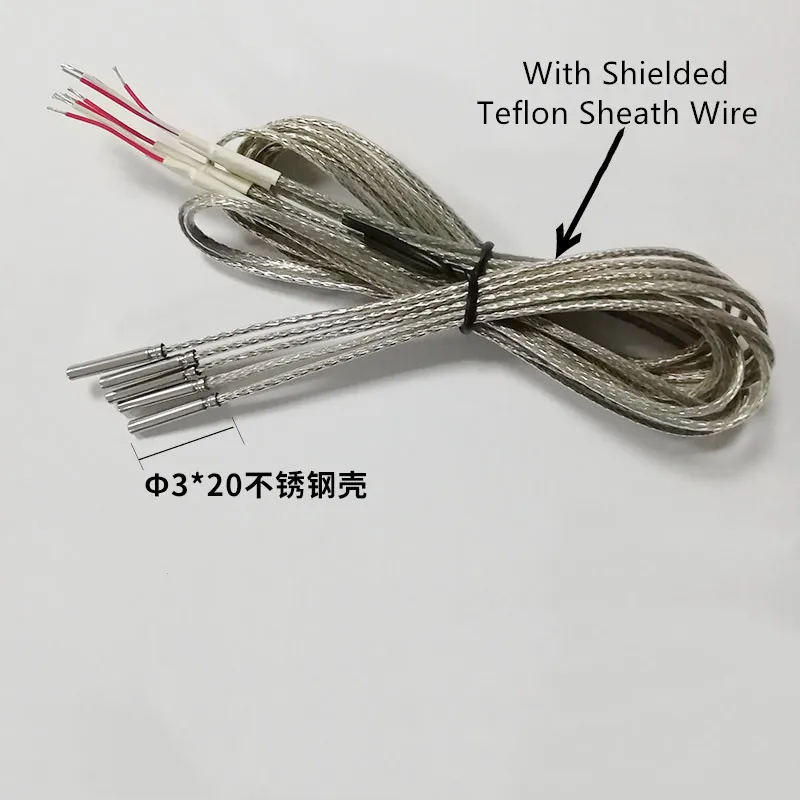 2pcs PT100 PT1000 RTD Platinum Resistance Sensor 2 Wires Thermocouple ...
