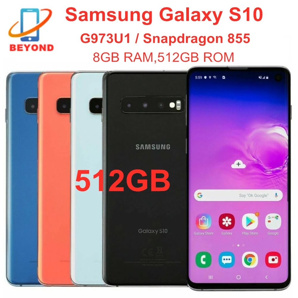 Samsung Galaxy S10 G973u G973u1 512gb Rom 8g Ram 6.1" Octa Core ...