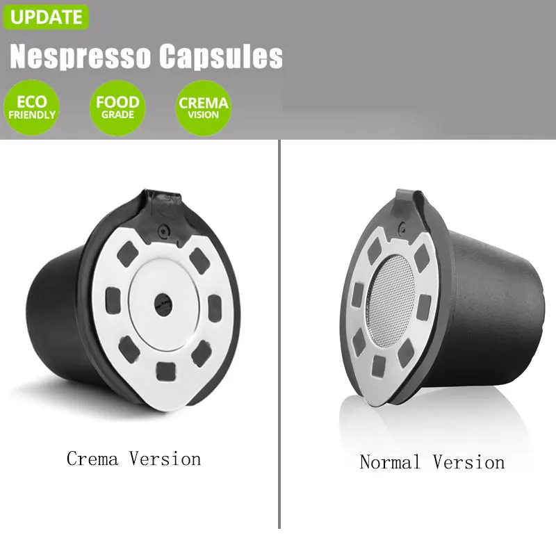 New upgrade Crema&Normal Version Reusable Refillable Nespresso Coffee ...