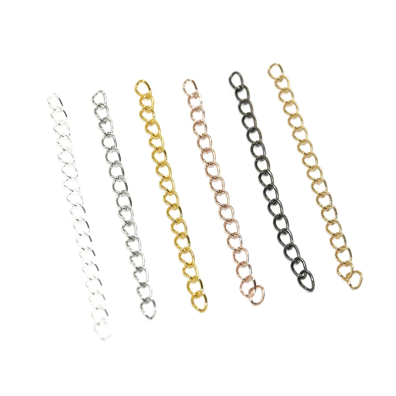 50pcs/lot 50mm 70mm Necklace Extension Chain Bulk Bracelet Extended ...