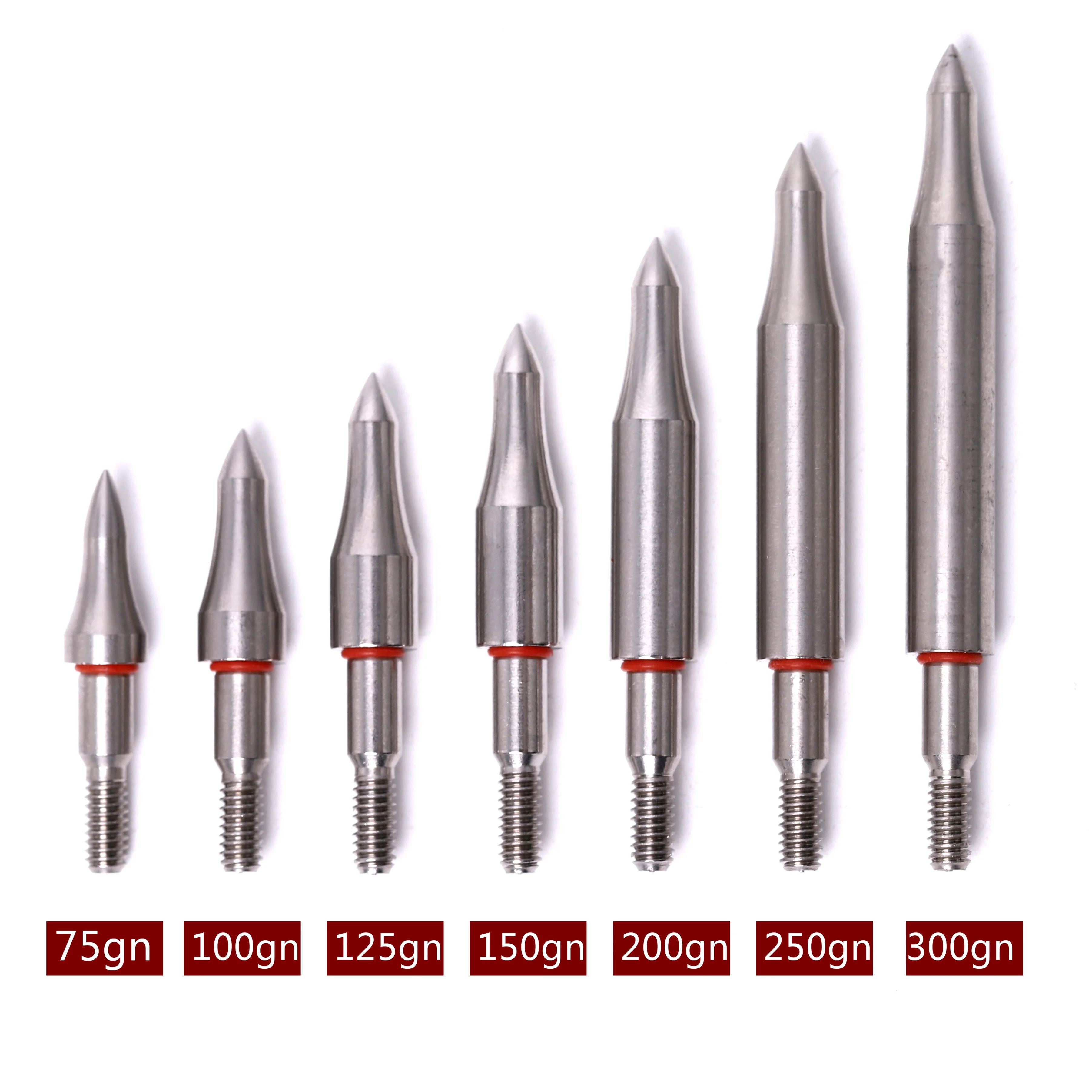Stainless-Steel-Arrow-Point-Tip-75-100-125-150-200-250-300-Grain-For ...
