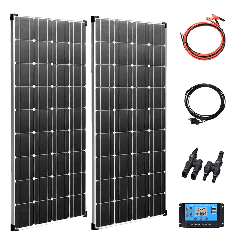 240W Solar Panel Kit Flexible Panels Monocrystalline Solar Cells ...