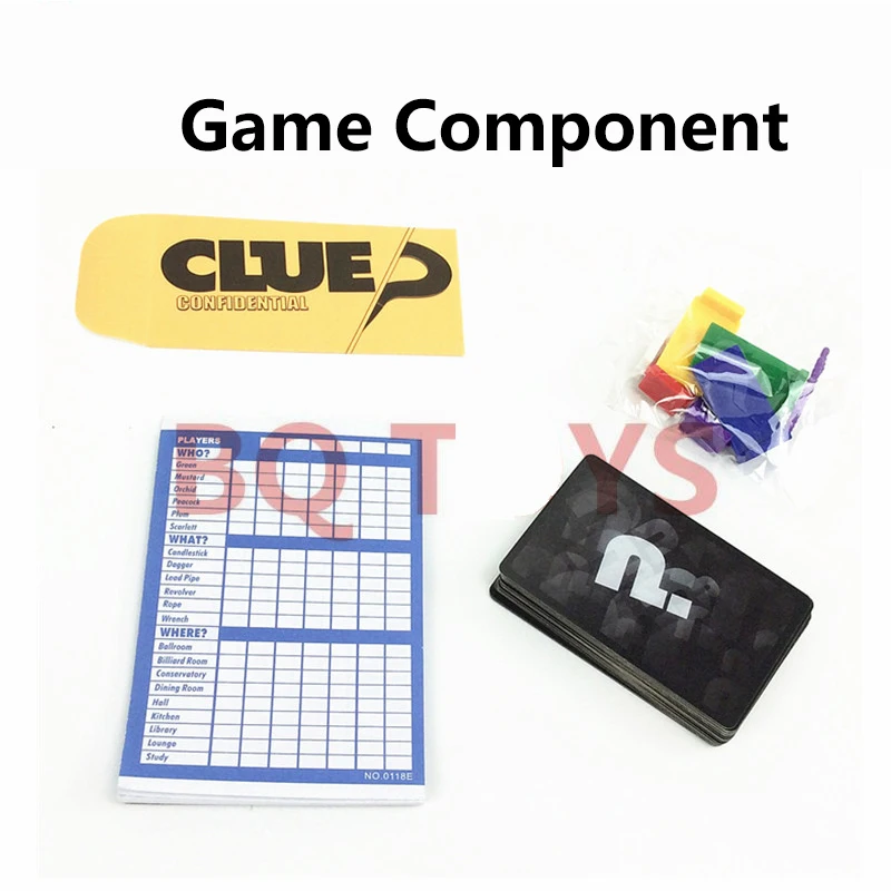 Rope Board Game Clue Cards