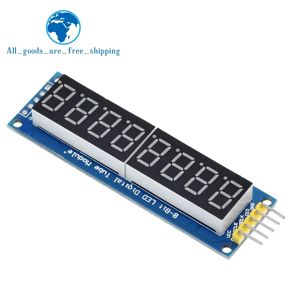 TZT 74HC595 CWG 8 Digit 8 Bits 8bit Digital Tube Display Control Module ...