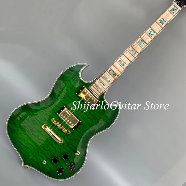Green Gibson Guitar