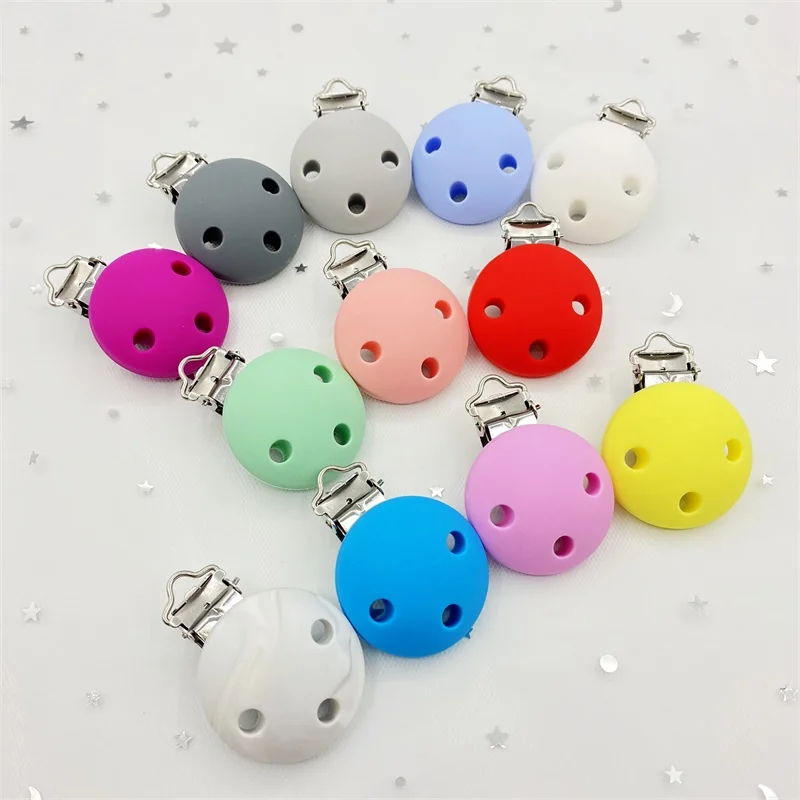 Pacifier Chain Silicone Clips | Silicone Pacifier Clip Clasp | Beads ...