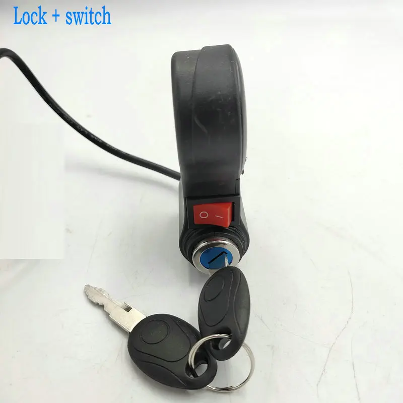 Lock + Switch Electric Vehicle Accessories Turn Handle With Lock Switch ...