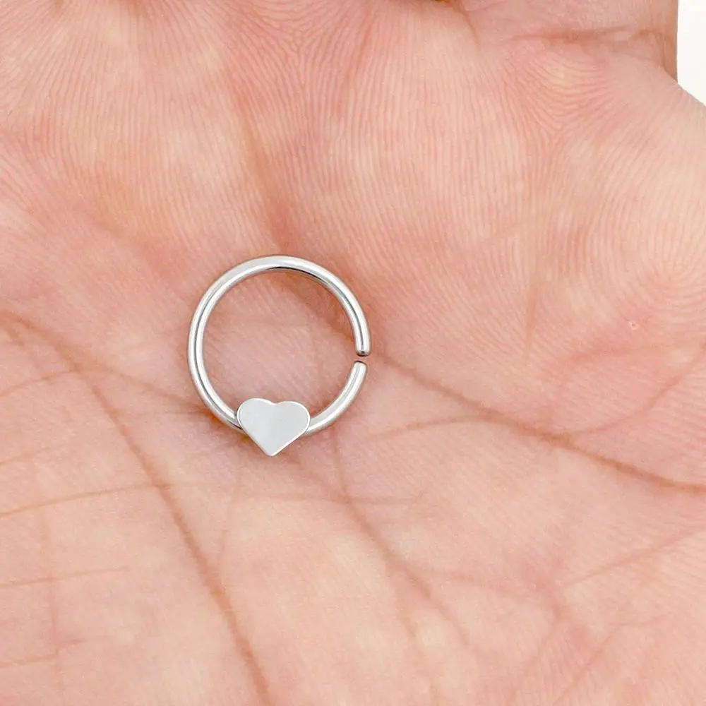 Cute Heart Nose Rings