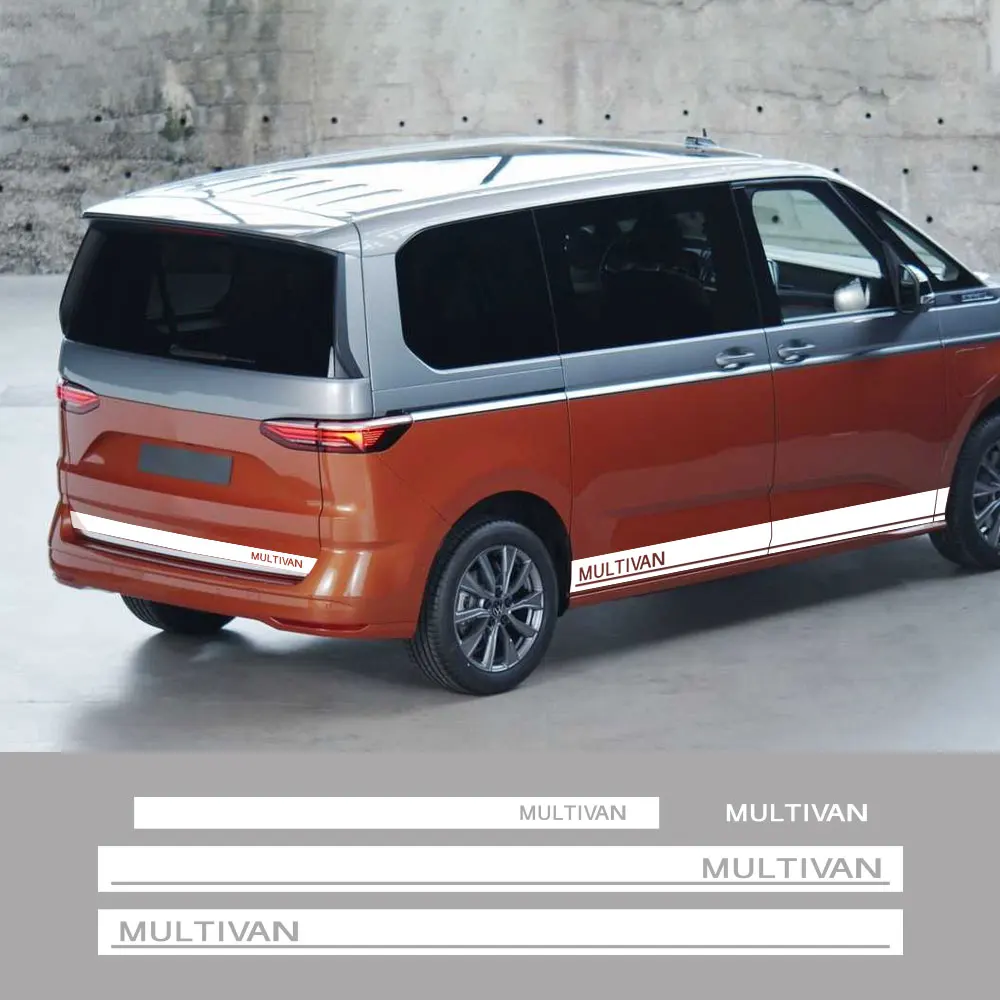 4PCS-Car-Hood-Side-Rear-Door-Line-Stickers-For-Volkswagen-VW-Multivan ...