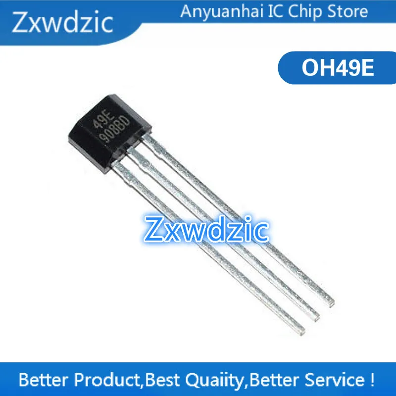 100pcs 49E Hall Element OH49E SS49E Hall Sensor Hall Effect Sensor New