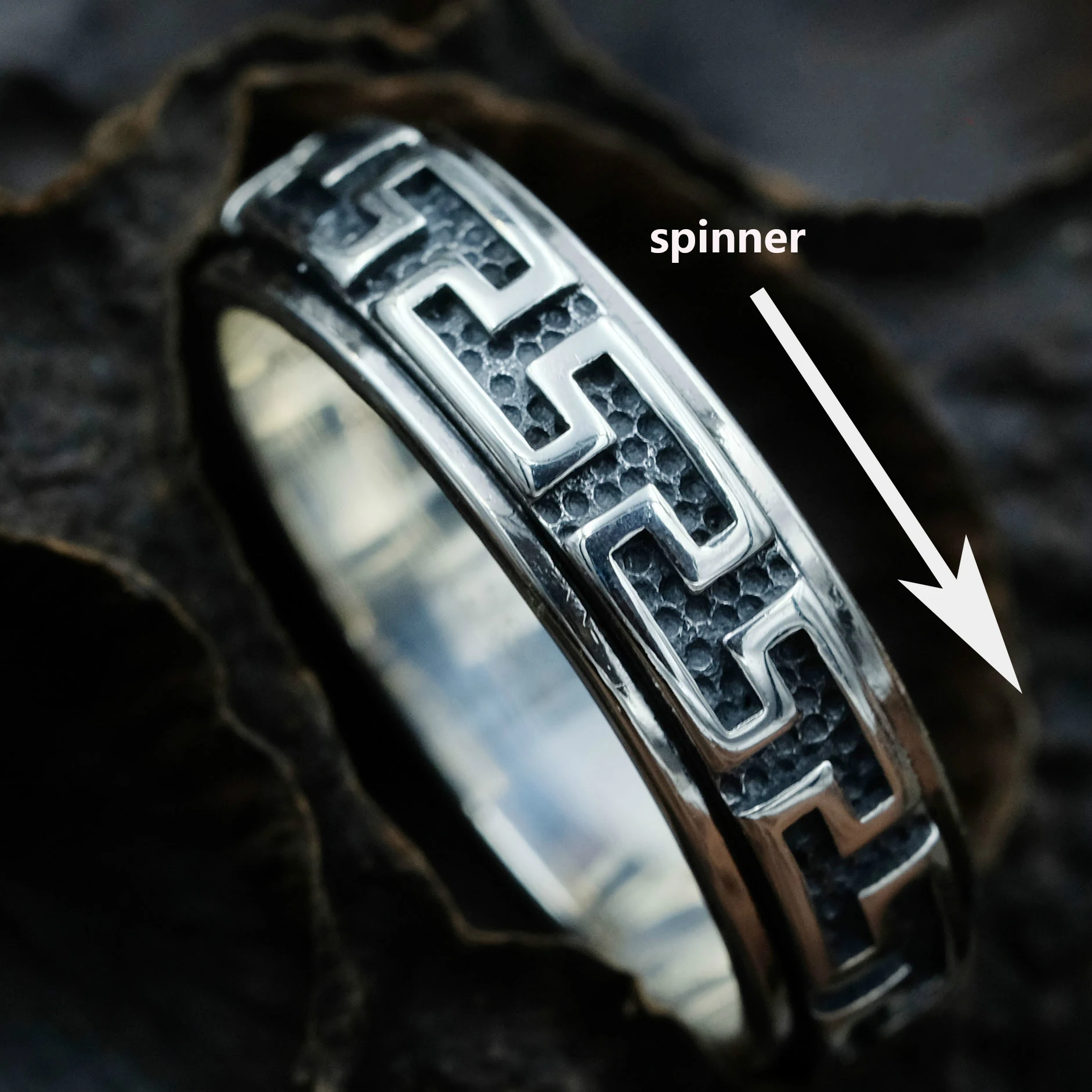 S925-Sterling-Silver-Men-Tibetan-Silver-Rings-Vintage-Buddhism-Rings ...