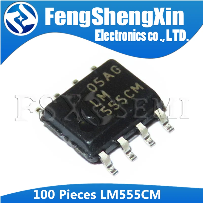 100pcs LM555CM SOP8 LM555 SOP 555M LM555CMX SOP 8 SMD 단일 타이머 IC|반도체 집적 ...