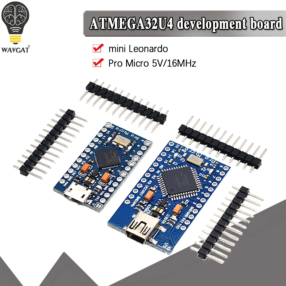 WAVGAT Pro Micro ATmega32U4 5V 16MHz Replace ATmega328 For arduino Pro ...