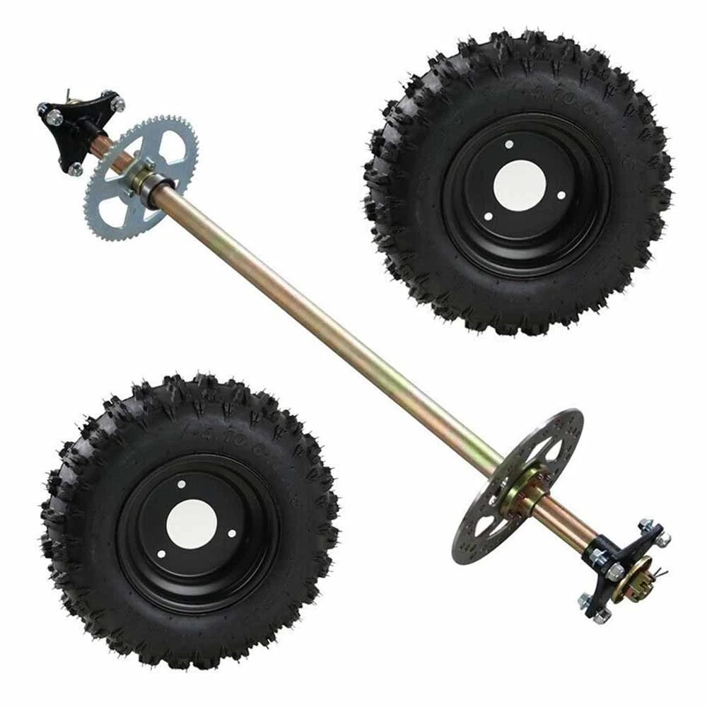 810mm Go Kart Rear Axle Assembly Kit Shaft Hub 8 Knobby, 50% OFF