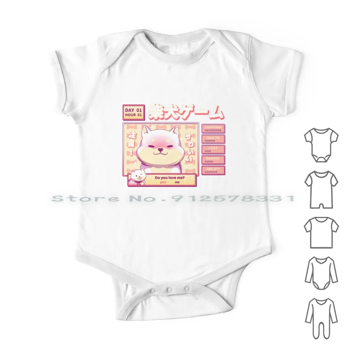 Shiba-Novel-Newborn-Baby-Clothes-Rompers-Cotton-Jumpsuits-Love-Game ...