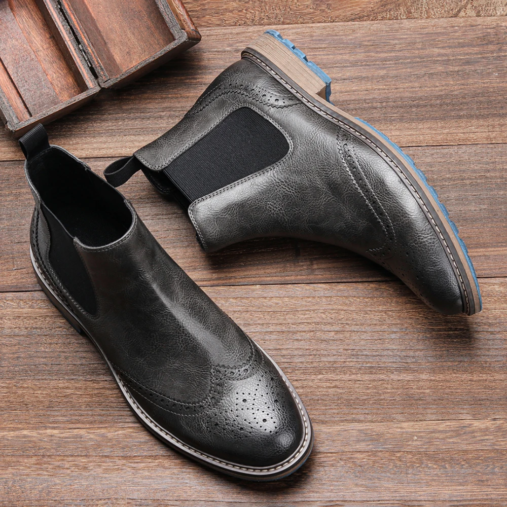 Men's High End Full Grain Leather Chelsea Boots – KVGP