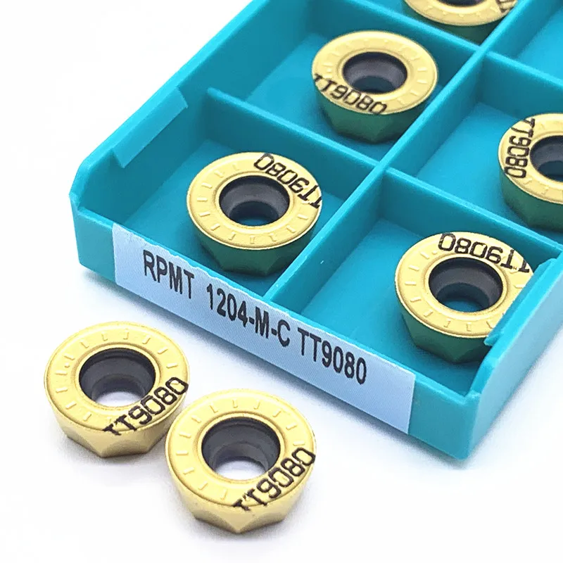 Lathe Parts Tools Rpmt1204 M C Tt9080 Carbide Insert Cnc Milling Cutter ...