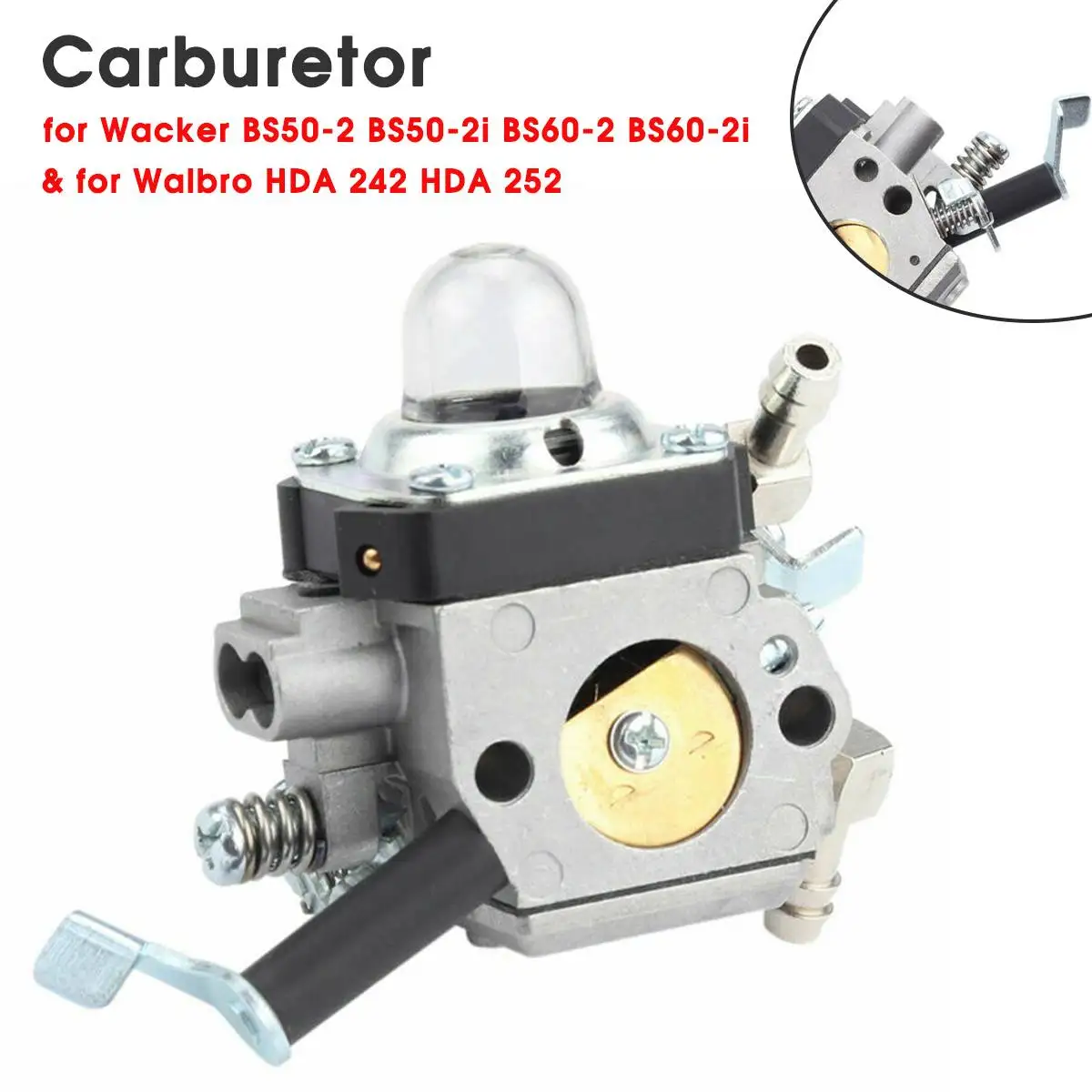 Business & Industrial Business Carburetor carb for Walbro HDA 242 HDA 252 Wacker BS50-2 BS50-2i ...