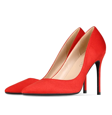 Black Elongated Classic Pointed Toe Pumps - Sissy Dream