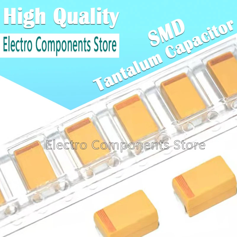 10PCS A B C D Case Tantalum Capacitor SMD 6V 6.3V 10V 16V 25V 35V 50V ...